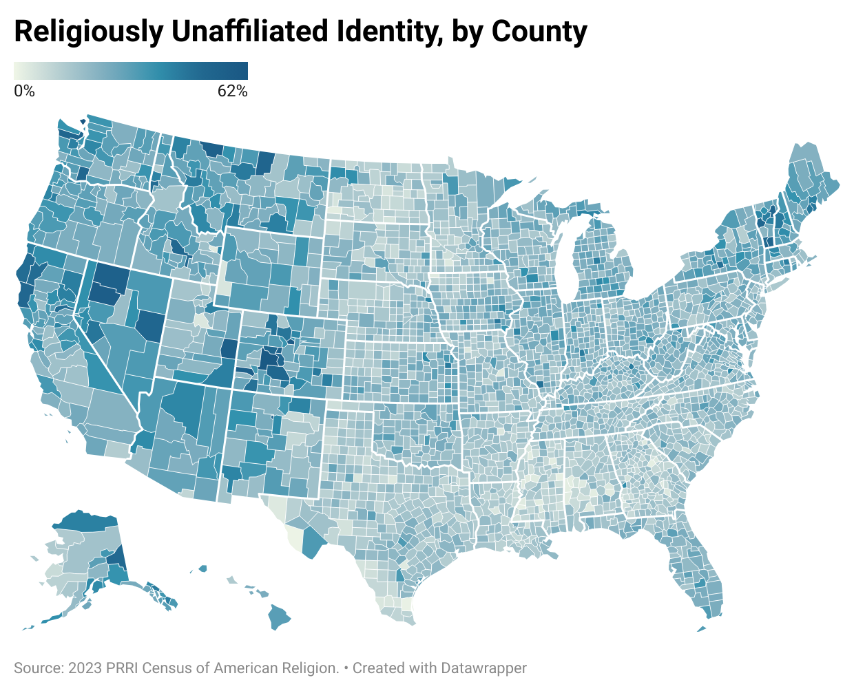 2023 PRRI Census of American Religion: County-Level Data on Religious ...